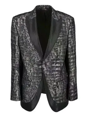 VINTAGE Crocodile-Embossed Blazer