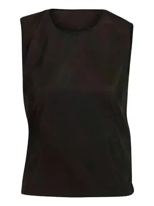 Prada Two-tone Sleeveless Top - Brown