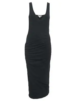 JAMES PERSE Gathered Midi Dress - Black