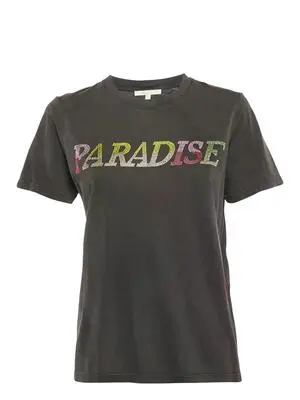 Maje Paradise Embellished T-shirt - Grey