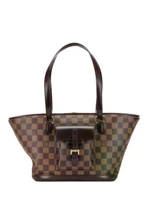 LOUIS VUITTON Damier Ebene Manosque Pm Shoulder Bag - Brown