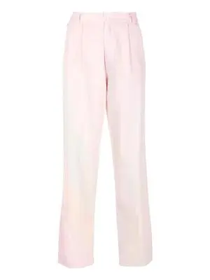 Versace 1990s High-waisted Straight-leg Trousers - Pink