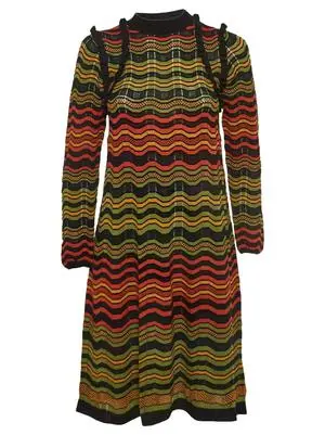 Missoni Striped Mini Dress - Green