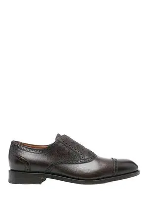 FERRAGAMO Leather Oxford Shoes - Brown
