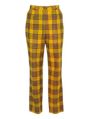 Lpa Plaid Trousers - Yellow