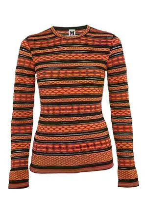 Missoni Patterned Jacquard T-shirt - Orange