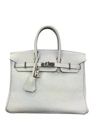 Hermès 2022 Birkin 25 Verso Togo Palladium-Hardware Tote Bag Grey