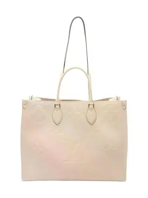 LOUIS VUITTON 2010 On-the-go Gm Monogram Empreinte Tote Bag - Neutrals