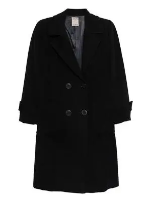 Celine 1980s Double-breasted Coat - Blue