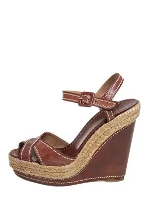 CHRISTIAN LOUBOUTIN 105mm Almeria Wedge Sandals