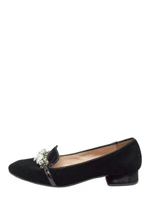 Miu Miu Crystal-embellished Ballet Flats - Black