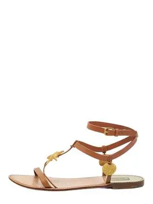 Valentino Garavani Leather Sandals - Brown