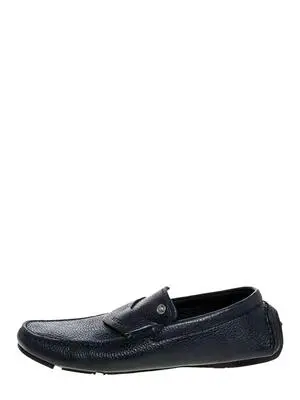 Versace Leather Loafers - Blue