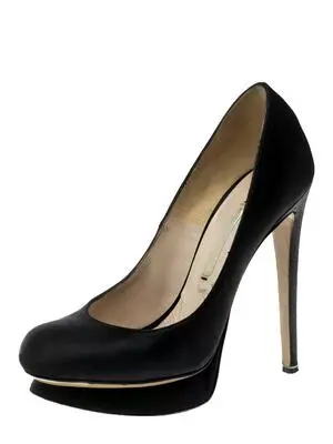 NICHOLAS KIRKWOOD 125mm Satin Platform Pumps - Black