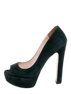 Miu Miu 140mm Platform Pumps - Green