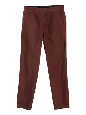 Prada Cotton Chino Trousers - Brown
