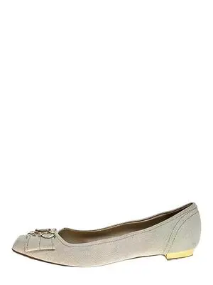 LOUIS VUITTON Logo-embellished Ballet Flats - Neutrals