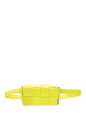 Bottega Veneta Mini Nappa Intrecciato Cassette Belt Bag - Yellow