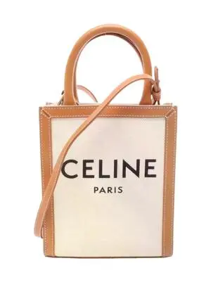 Celine 2000s Mini Vertical Cabas Two-way Handbag - Brown