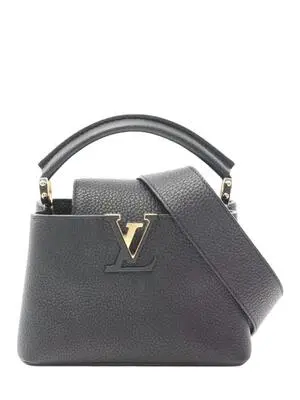 LOUIS VUITTON Mini Capucines Handbag - Black
