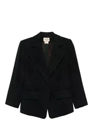 Hermès Pre-owned 1990s Felted-finish Blazer - Grey