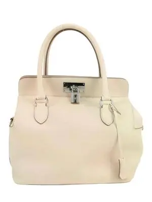 Hermès 2014 Toolbox 26 Handbag - White