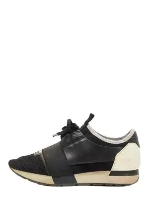 Balenciaga Mesh Panelled Low-top Sneakers - Black