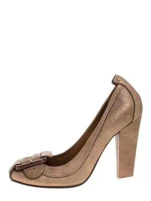 Chloé 100mm Leather Heeled Pumps - Neutrals