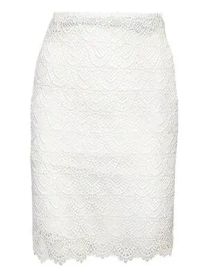 Valentino Garavani Lace Mini Skirt - White