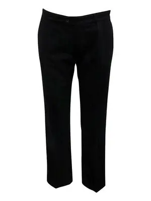 JOSEPH Pinstripe Trousers - Black