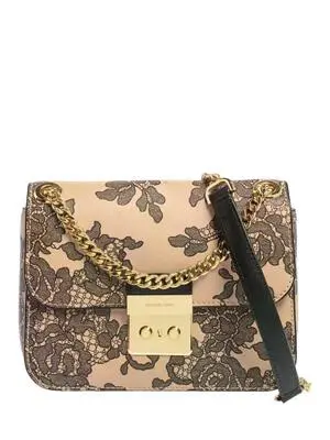 Michael Kors Sloan Lace-printed Crossbody Bag - Neutrals