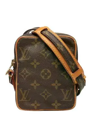 LOUIS VUITTON 1988 Monogram Mini Danube Crossbody Bag - Brown