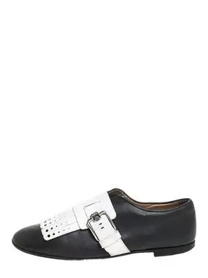 TOD'S Fringe Buckle Flats - Black