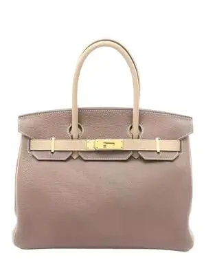 Hermès 2017 Birkin 30 Leather Tote Bag - Brown