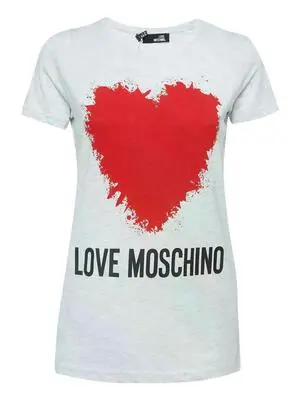 Moschino Heart-print T-shirt - Grey