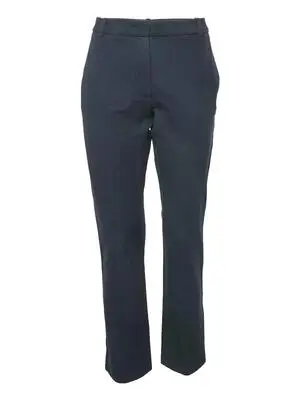 JOSEPH Gabardine Straight-leg Trousers - Blue