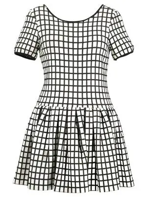 ANNIE P. Check-Pattern Dress