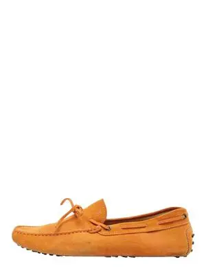 TOD'S Gommino Suede Boat Shoes - Orange