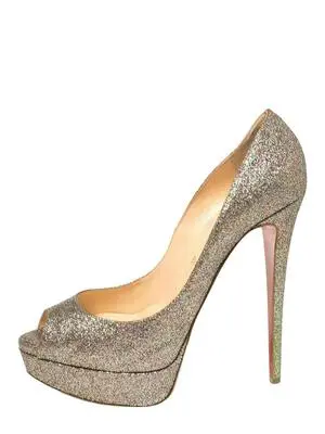 CHRISTIAN LOUBOUTIN 150mm Lady Peep Pumps - Grey