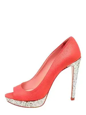 Miu Miu 130mm Glitter-detail Pumps - Pink