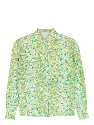 Emilio Pucci 1960s Graphic-print Cotton Shirt - White