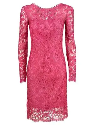 Emilio Pucci Embroidered Lace Dress - Pink