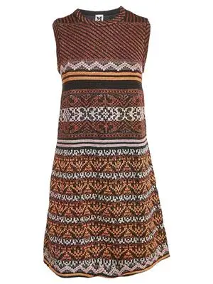 Missoni Pattern Knit Dress - Brown