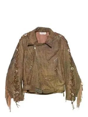A.N.G.E.L.O. VINTAGE CULT 1990s Leather Jacket - Brown