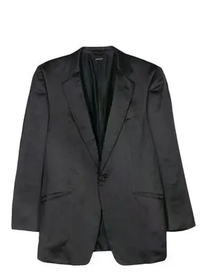 Giorgio Armani 2000s Single-breasted Blazer - Blue