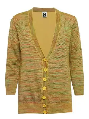 Missoni Striped Intarsia Knit Cardigan - Yellow