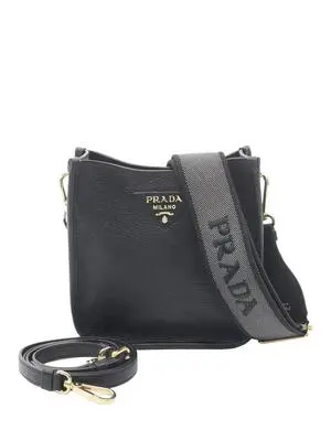 Prada 2020s Soft Leather Shoulder Bag - Black