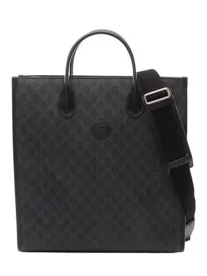 Gucci 2010s Gg Supreme Tote Bag - Black