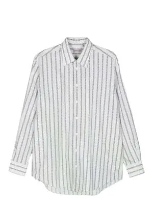 Versace 2000s Logo-print Shirt - Neutrals
