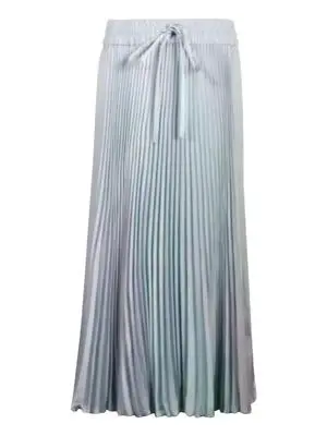 Red Valentino Pleated Midi Skirt - Blue